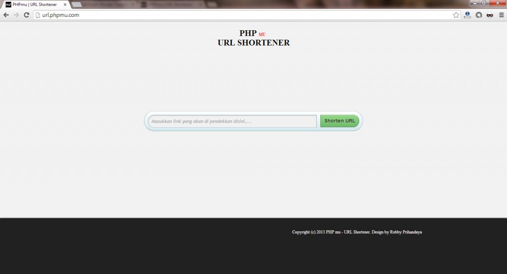 url shortener - PHPMU.Com - Mudahnya Belajar Coding
